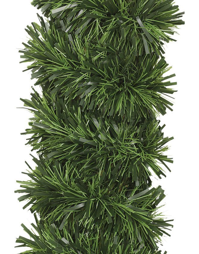 Ekstra Stor og Fyldig Grøn Guirlande til Juletræ og Gelænder 180x7 cm ...