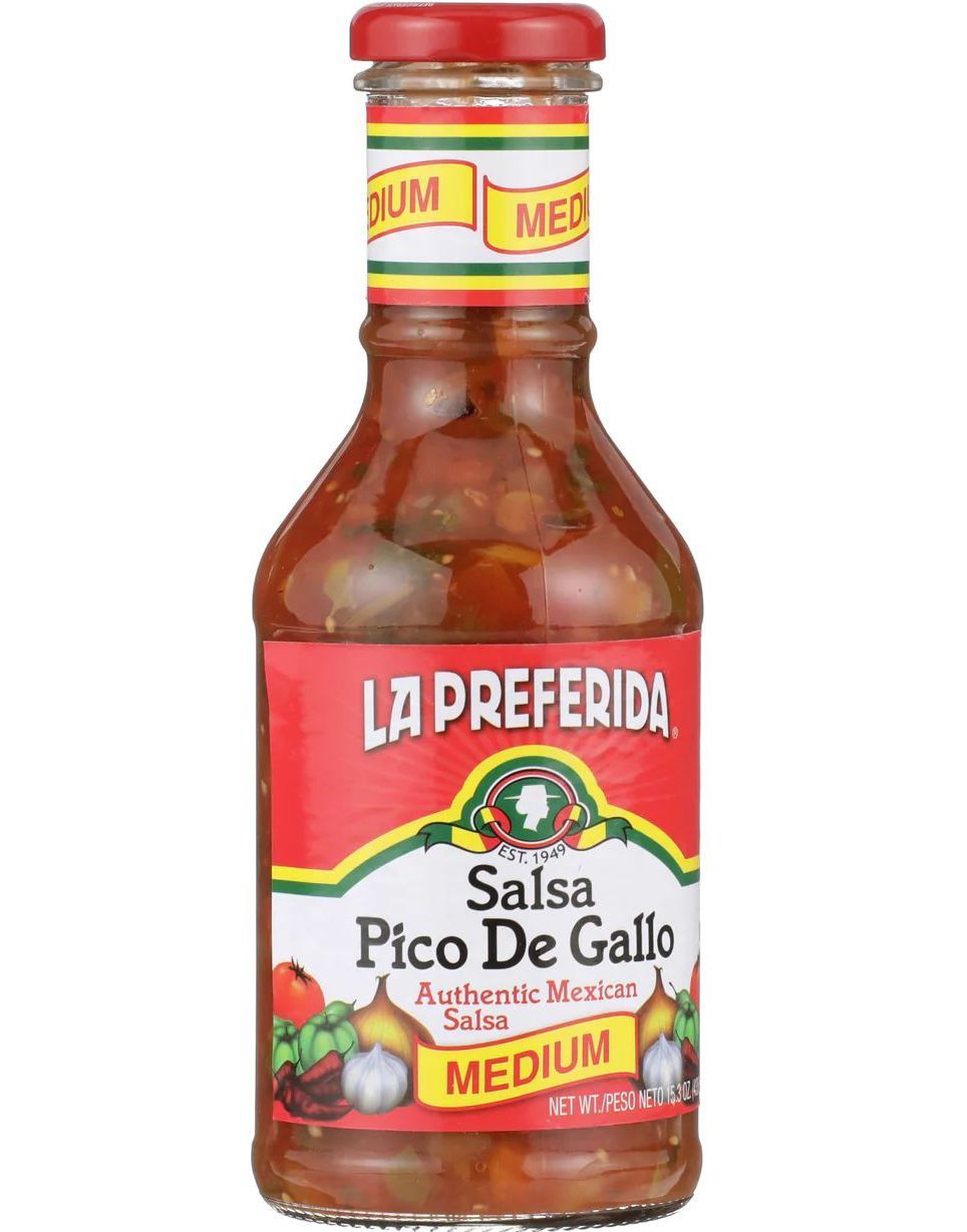 La Preferida Pico De Gallo Salsa Medium - Medium-Stærk Autentisk ...