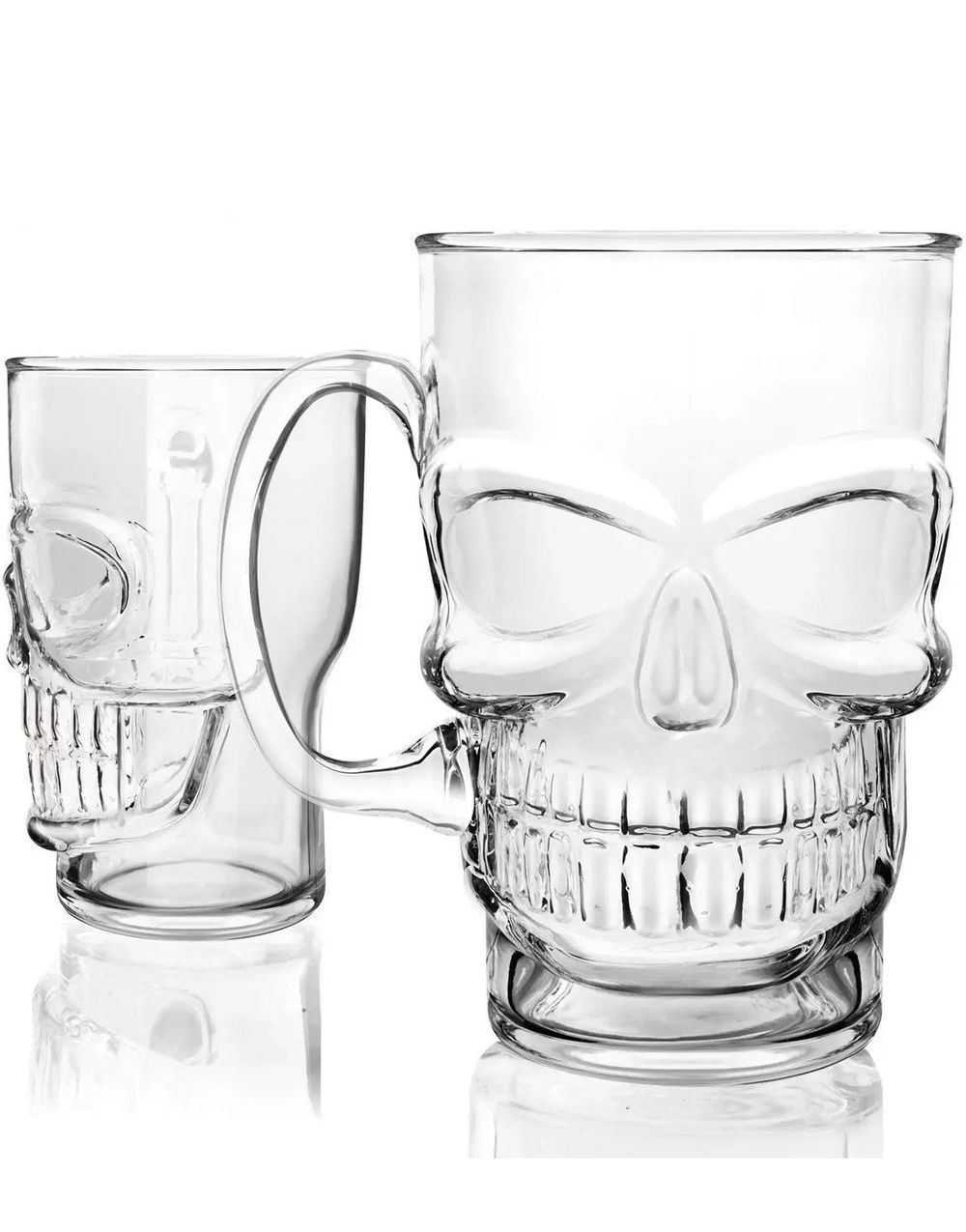 Stort Ølglas i Hodeskalleform 700 ML - Final Touch - Diverse Bar & Partyudstyr - Glas, Bar ...