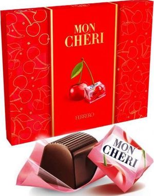 Mon Chéri - Konfektæske med Kirsebærlikør Chokolader 262 gram ...