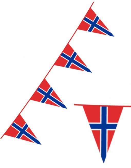 Norsk Flag Vimpelbanner på 10 Meter - Vimpler & Flag Guirlander ...