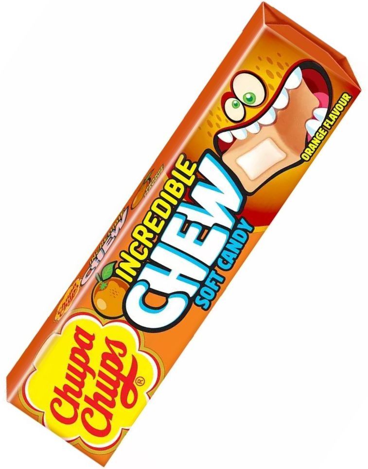 DATO PRODUKT - Chupa Chups Appelsin Incredible Chew Soft Candy 45 gram ...