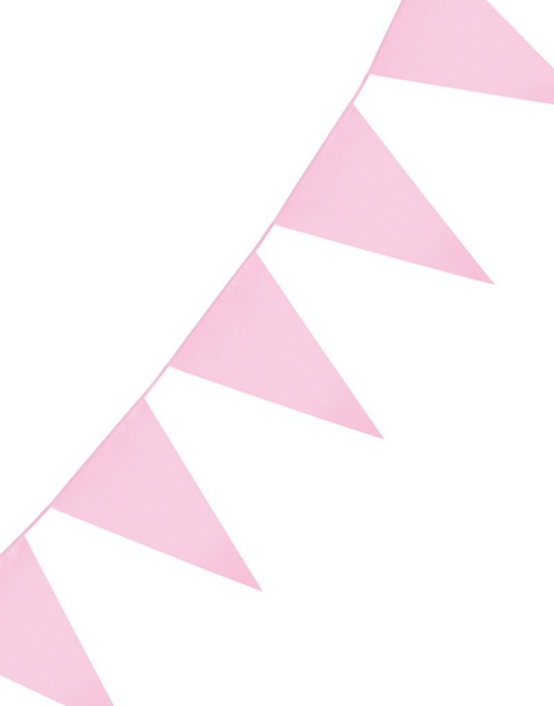10 Meter Banner med Lys Rosa Vimpel Flag - Vimpler & Flag Guirlander ...