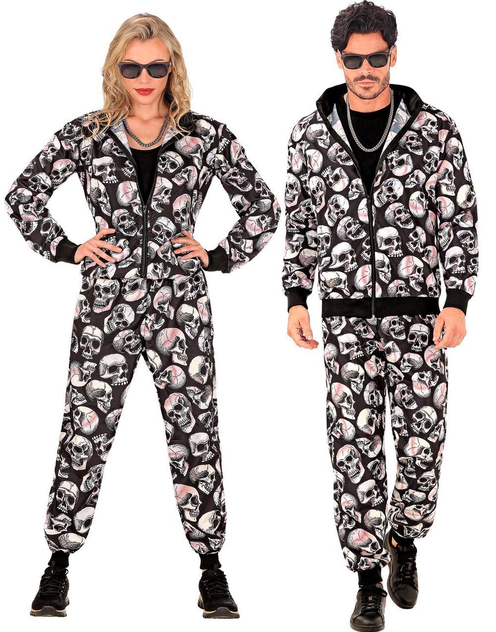 UV Glow Park Costume med Kranier til Voksen - Voksenkostumer - Kostumer ...