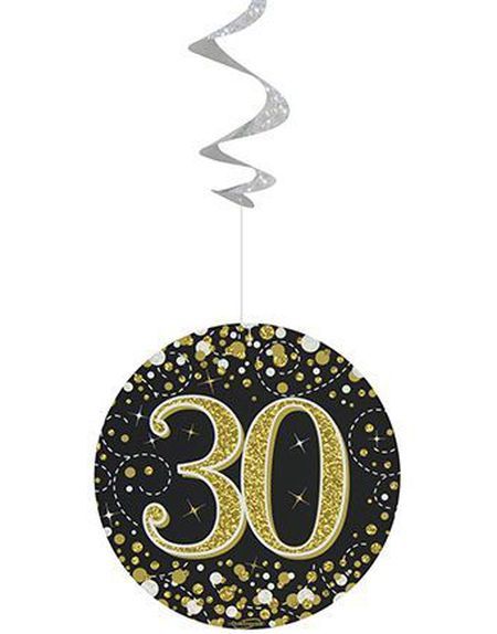 12 Stk 30-Års Fødselsdag Multifarvede Hængende Spiraler - Hængende ...