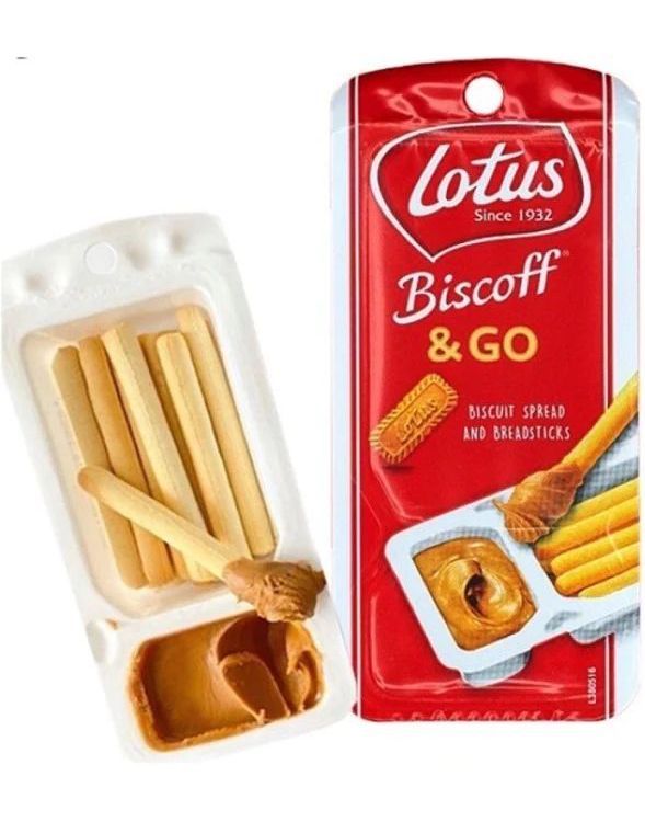 Lotus Biscoff & Go - Brødpinde og Biscoff Spread 45 gram - Se Alle ...