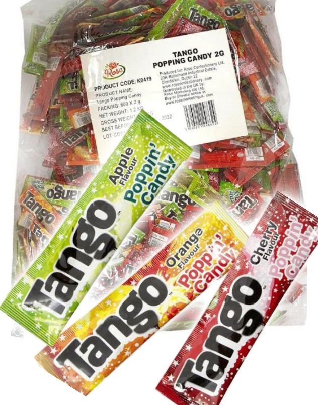 600 stk Tango Popping Candy i 3 Smage - Stor Pose 1200 gram - Se Alle ...