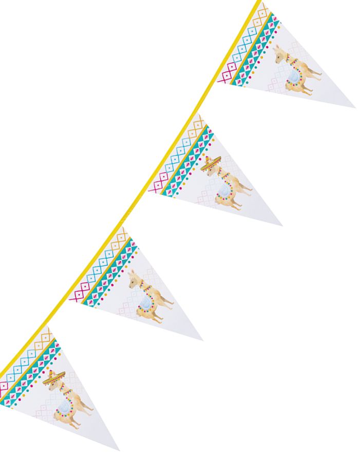 6 meter Vimpelbanner - Lama Fest - Vimpler & Flag Guirlander ...