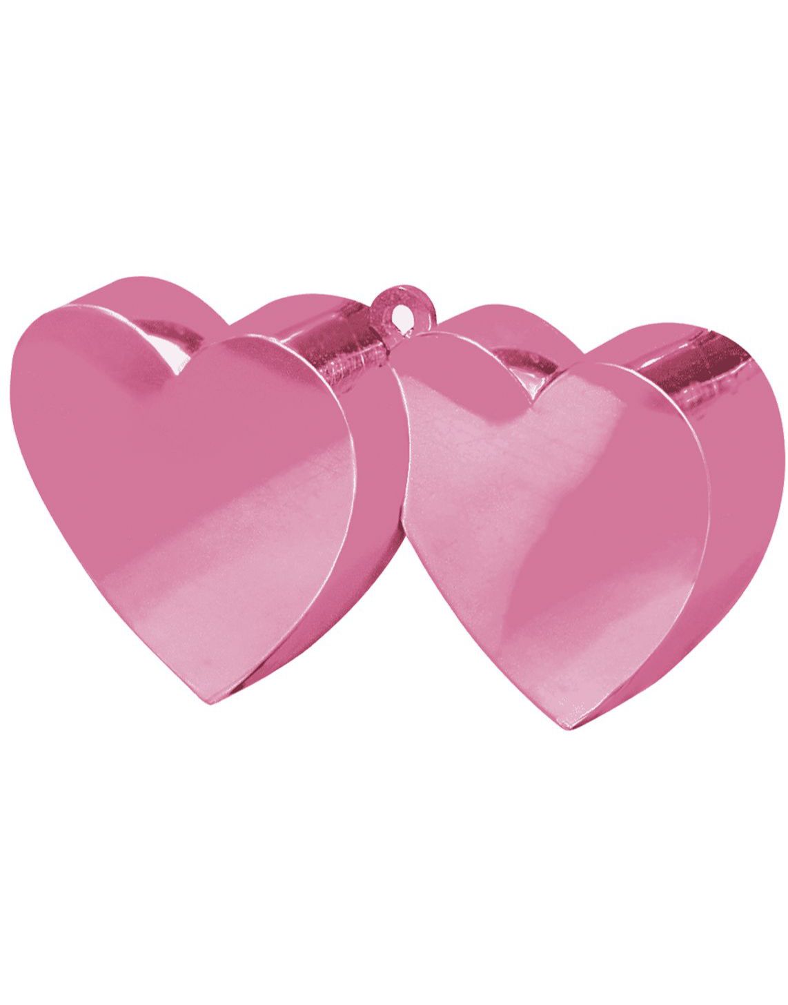 Pink Ballonvægt med Dobbelt Hjerter - Ballontilbehør - Balloner ...