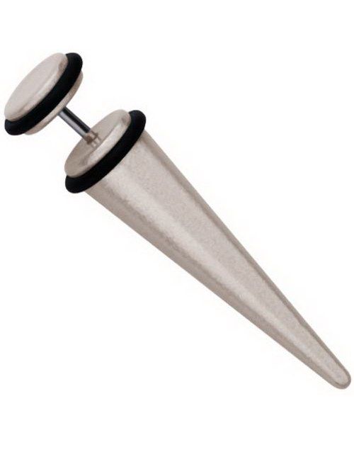 Fake Expander Metallic White - Fake Piercing og andre Akryl