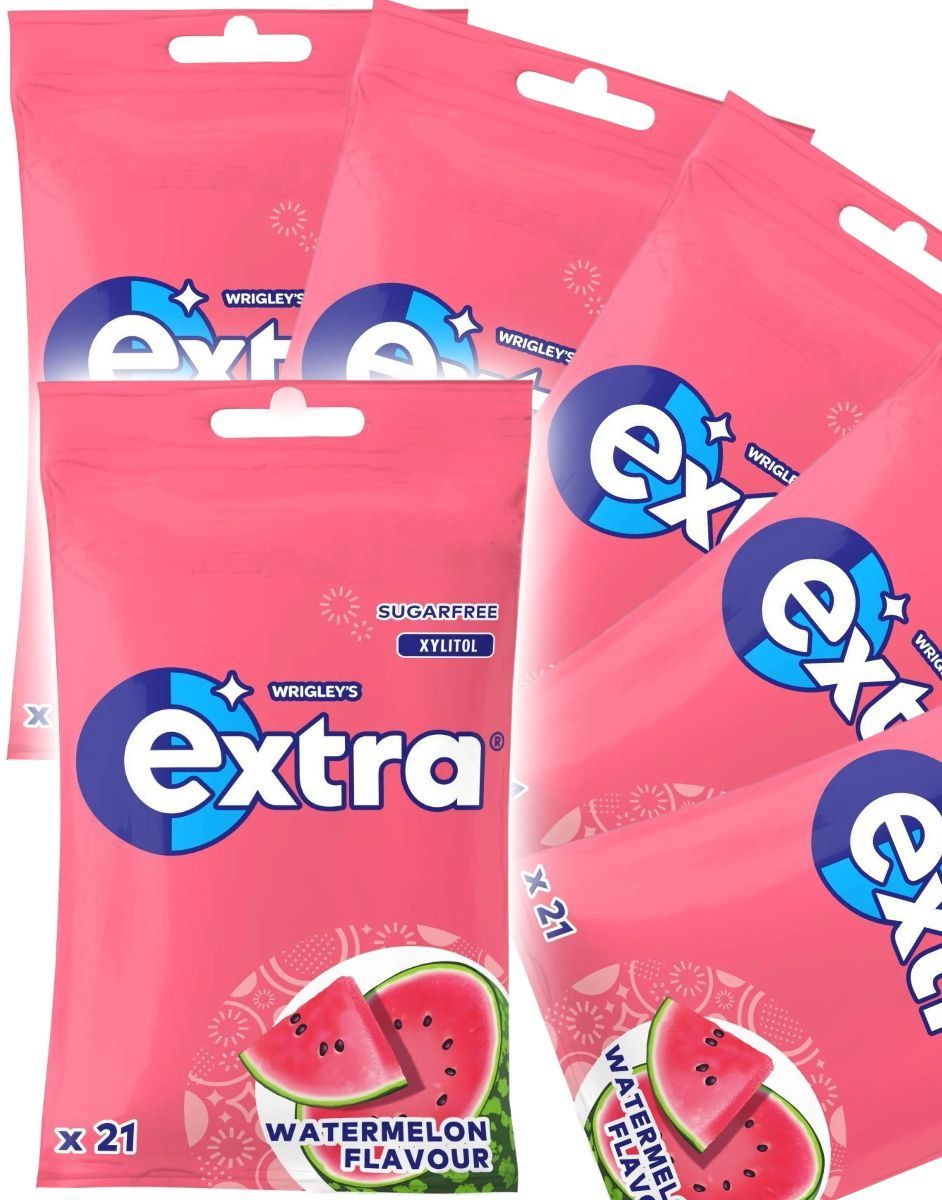 30 stk. Selvlukkende Poser med Extra Watermelon - Hel Kasse 870 gram ...