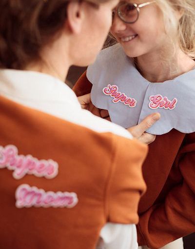 4 stk. "Super Girl" & "Super Mom" - Patches - Patches - Accessories ...