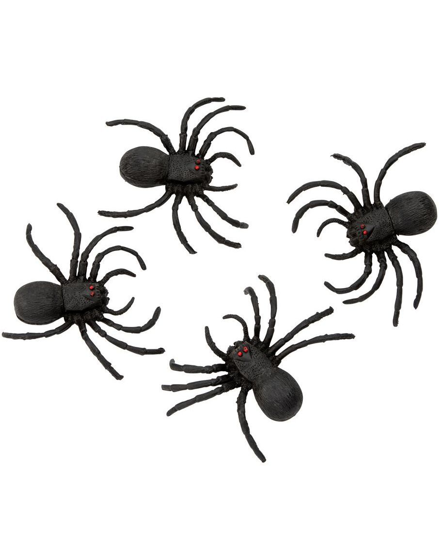 4 Stk Edderkopper til Pynt 10x15 cm - Edderkopper, Mus & Insekter ...