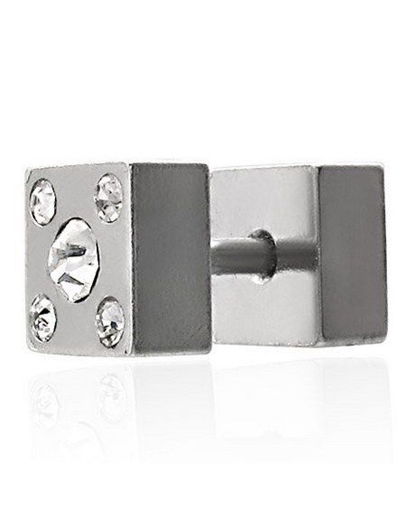 Diamond Square - Fake Piercing og andre Kirurgisk stål 316L