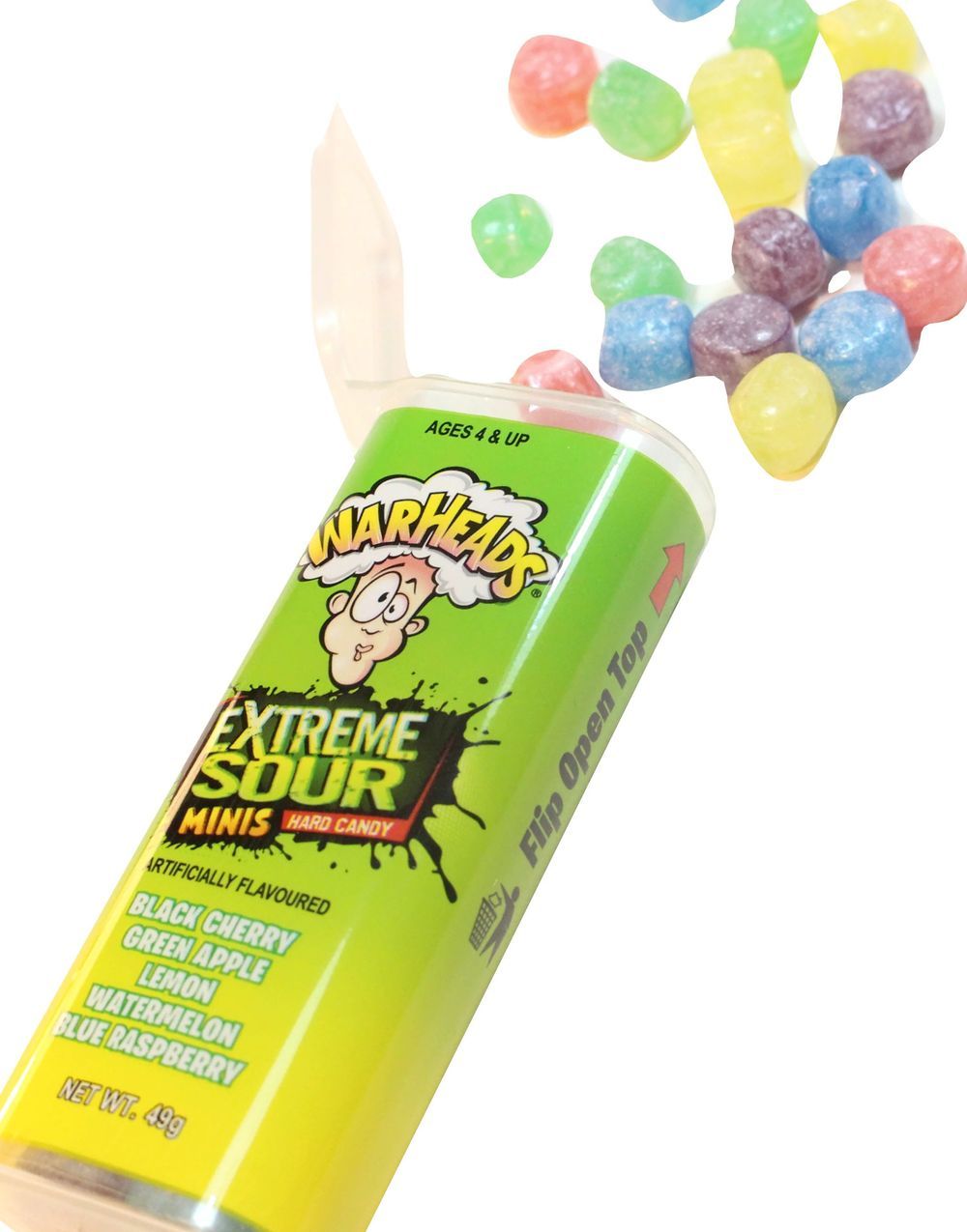 Warheads Mini Extreme Sours 49 gram (USA Import) - Se Alle Vores Slik ...