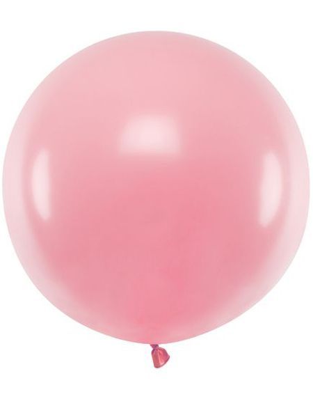 Rosa Pastell Rund JUMBO Ballon 60 cm - Enkeltfarvede Balloner ...