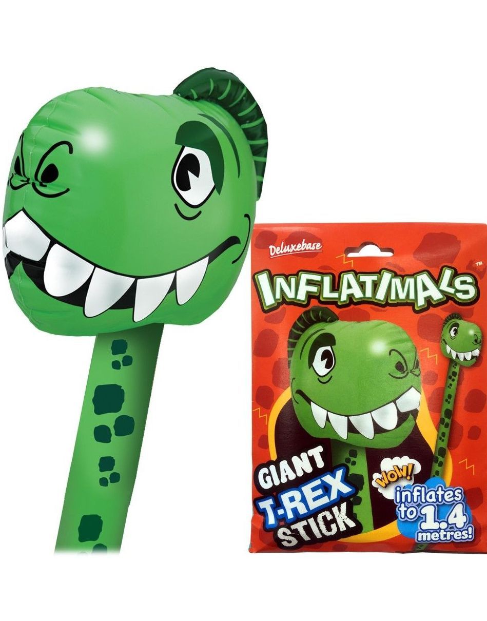 Inflatimals T-Rex - Stor Oppustelig T-Rex på Pind, 1,4 Meter ...