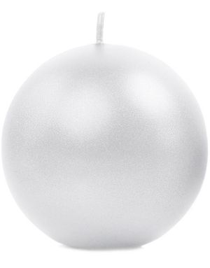 6 stk Perlehvidt Kugleformet Stearinlys 8 cm - Kulelys - Stearinlys & Lysestager - Produkttyper ...