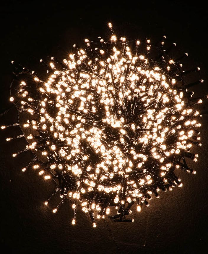 Lyskæde med HELE 1500 Varme Hvide LED-Lys og 7 Lysfunktioner - Inden ...