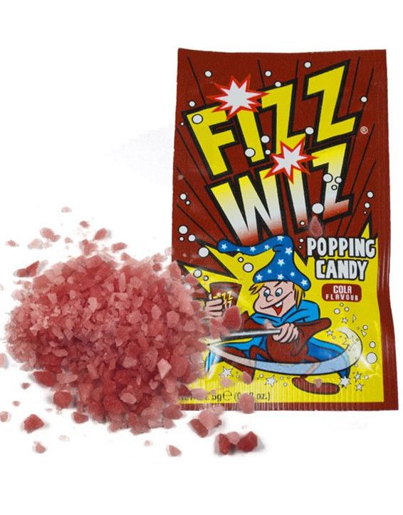 Fizz Wiz Popping Candy med Cola Smag 7 gram - Se Alle Vores Slik - Slik ...