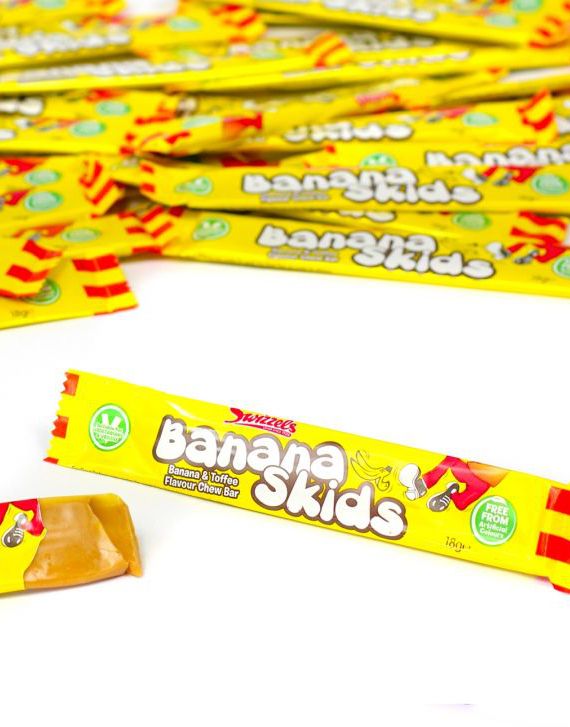 1 stk Swizzels Banana Skids 18 gram - Se Alle Vores Slik - Slik og ...