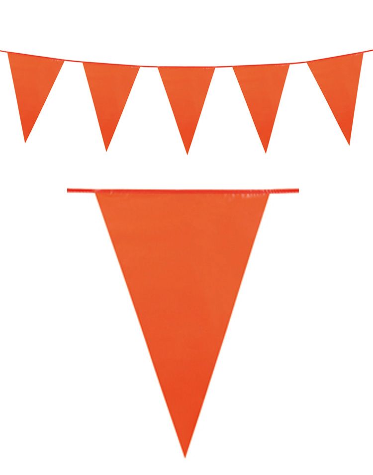 10 Meter Banner med Orange Vimpel Flag - Vimpler & Flag Guirlander - Guirlander, Vimpler ...