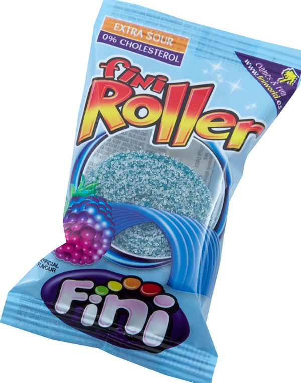 1 stk Fini Blue Raspberry Roller Fizz - Blå Vingummi - Se Alle Vores ...