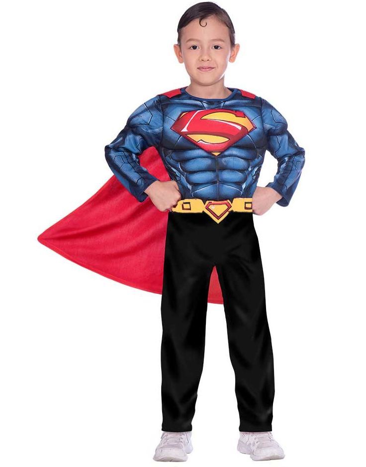 Muskuløst Superman Kostume til Børn - Superhelte & Skurke - Kostumer ...