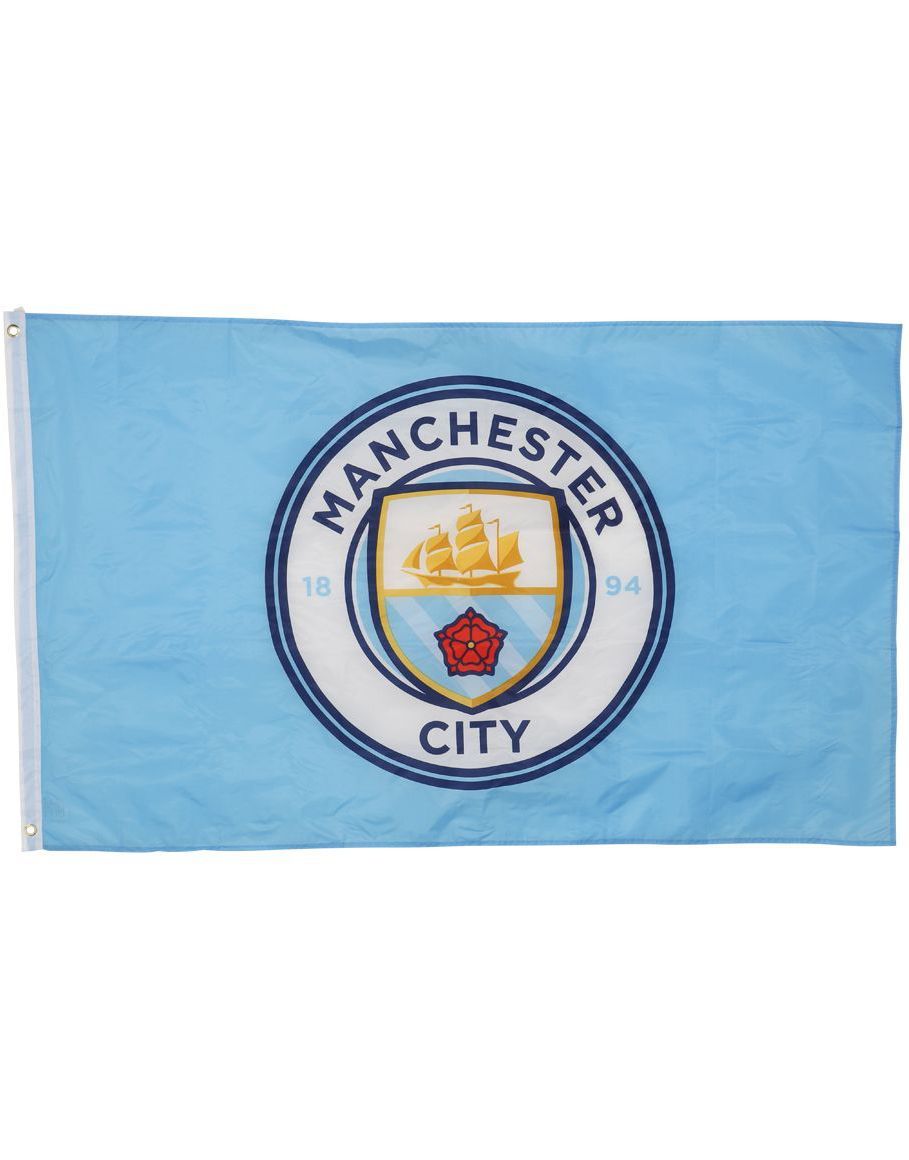 Stort Manchester City Flag 91x152 cm - Store & Små Flag - Diverse ...