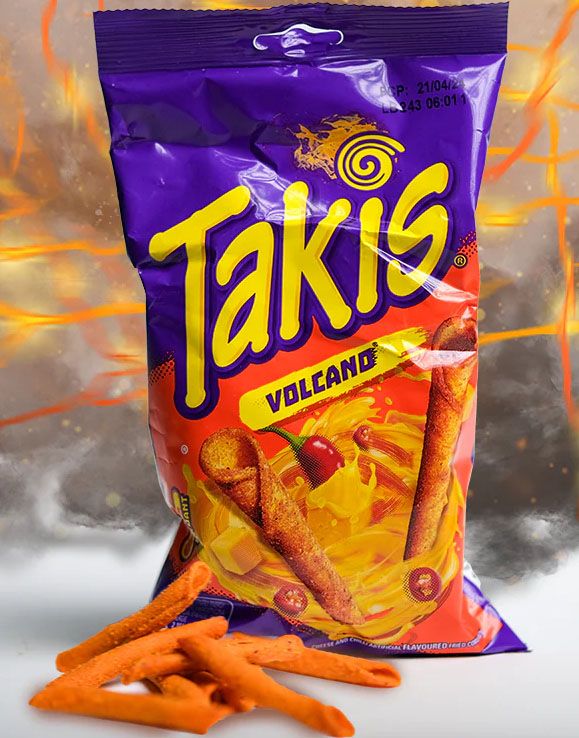 Takis Tortilla Chips - Volcano 100 Gram (USA - Meget Stærk) - Se Alle ...