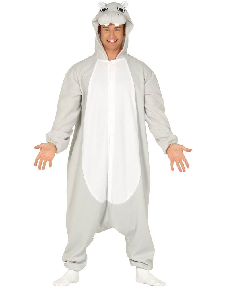 Flodhest Kigurumi Unisex Kostume - Andre Dyr - Dyrekostumer - Kostumer ...