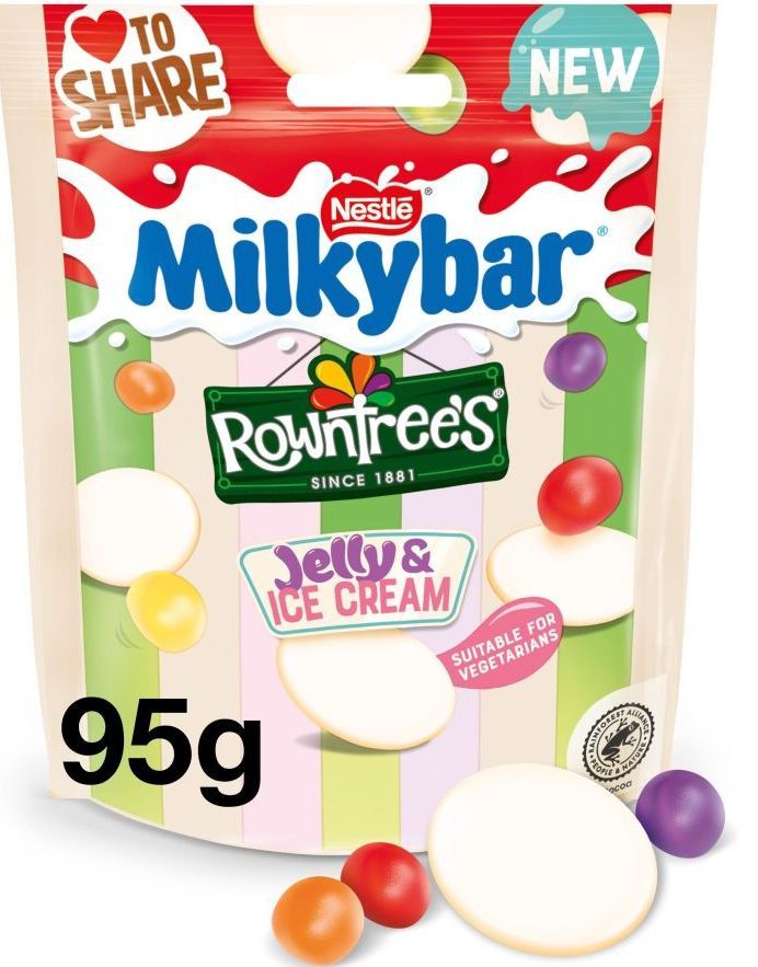 9 Stk Nestle Milkybar Rowntree's Jelly & Ice Cream - Hel Kasse 855 Gram ...