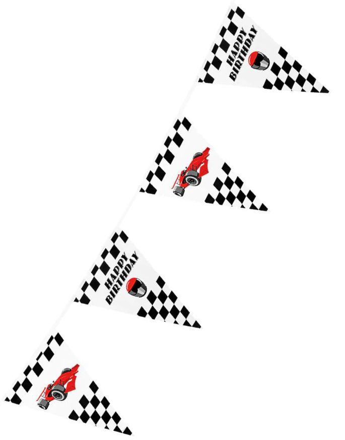 Flagbanner 6 Meter - Racingbil - Vimpler & Flag Guirlander - Guirlander ...