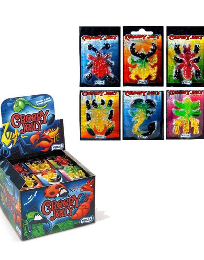 66 stk. Vidal Creepy Jelly / Geleslik - Hel Æske - Se Alle Vores Slik ...
