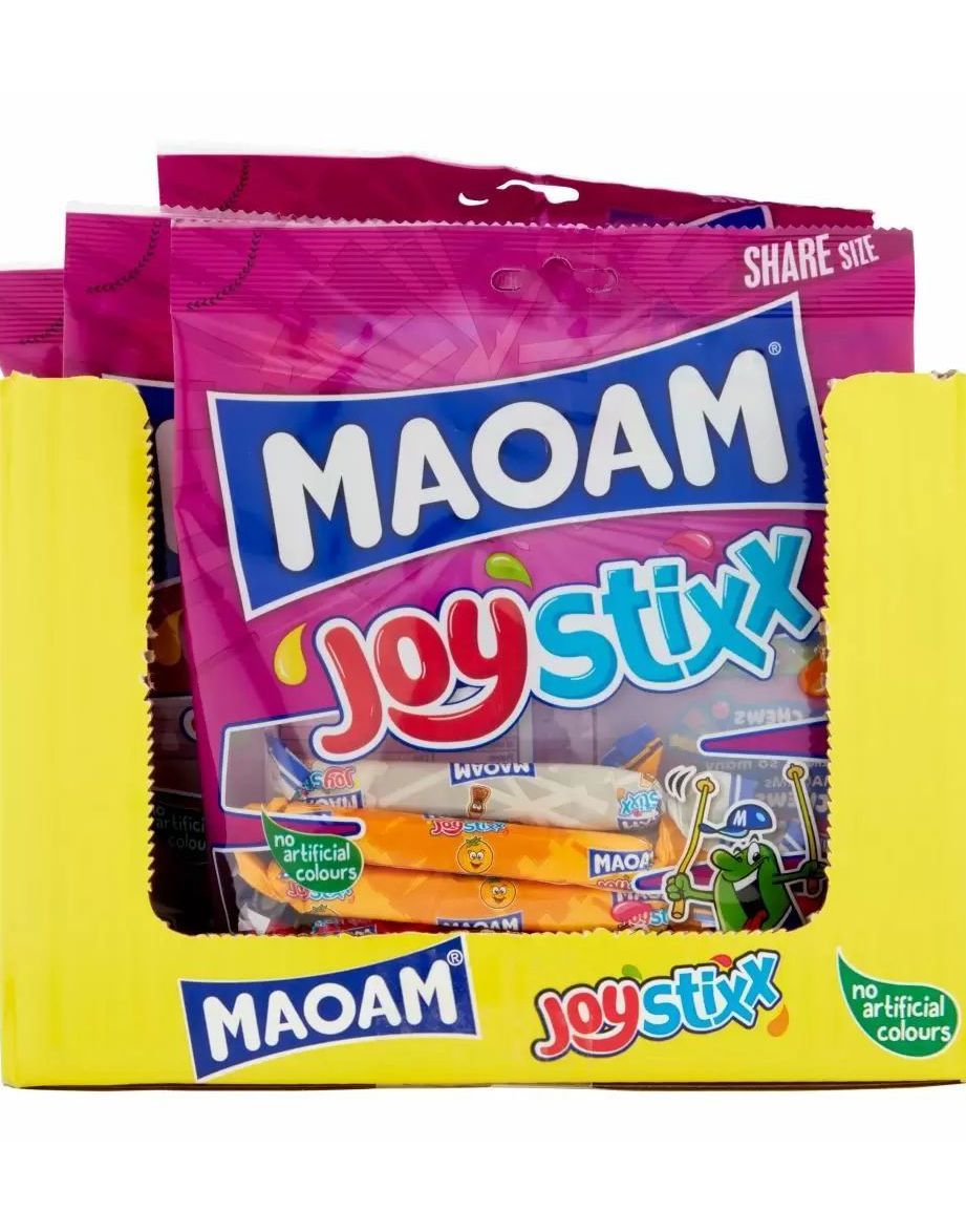14 stk MAOAM Joystixx - Karamelstænger i Forskellige Smage - Hel Æske 1 ...
