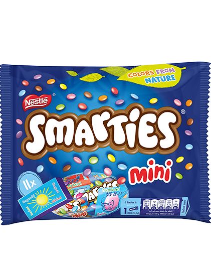 Smarties Mini Pose med 11 stk Små Æsker 158 gram - Se Alle Vores Slik ...