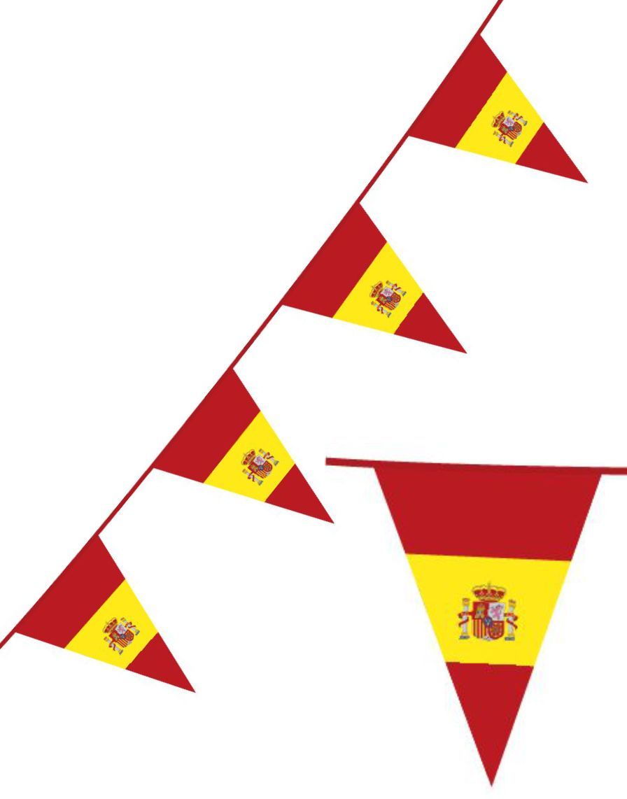 Spanske Flag Vimpelbanner på 10 Meter - Vimpler & Flag Guirlander ...