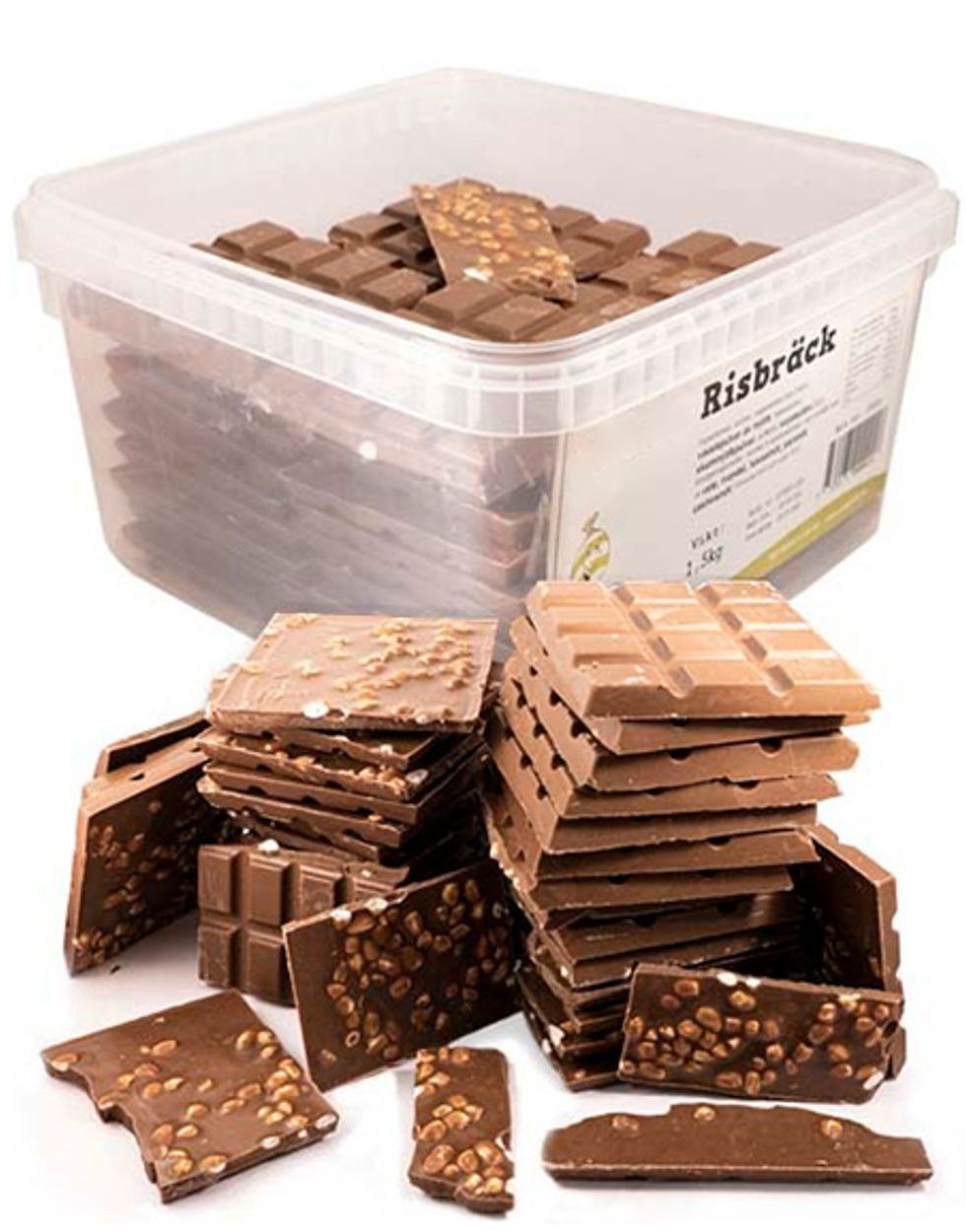 1,5 kg Risbräck - Chokoladeplader med Puffet Ris - Se Alle Vores Slik ...