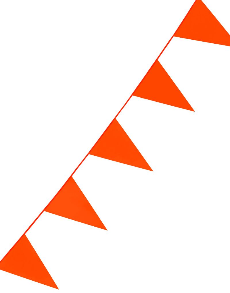 Orange Banner med Store Vimpel Flag 10 meter - Vimpler & Flag ...