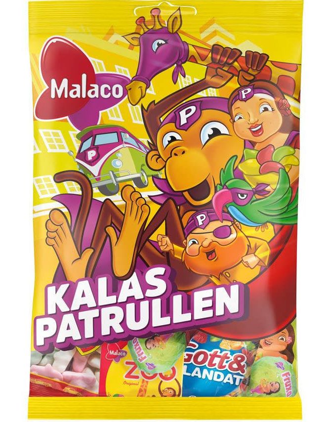 Malaco Kalaspatrullen - Pose med Forskellige Slik 135 gram - Se Alle ...