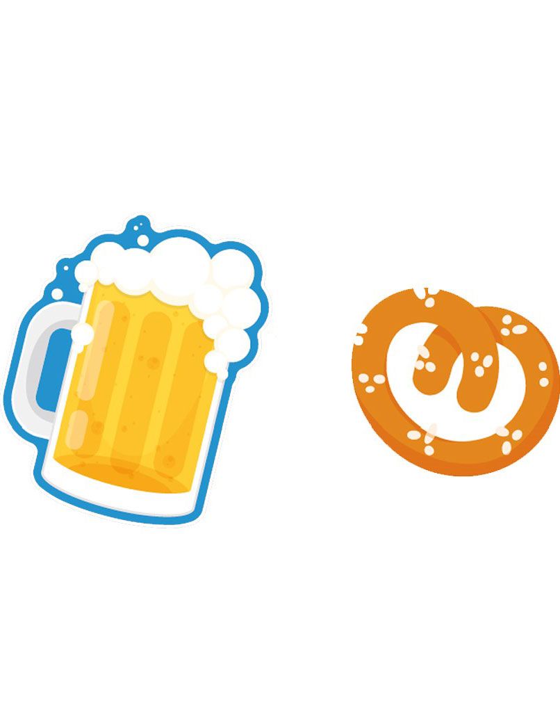 Oktoberfest Konfetti med Ølglas og Pretzels - Bordkonfetti - Confetti ...