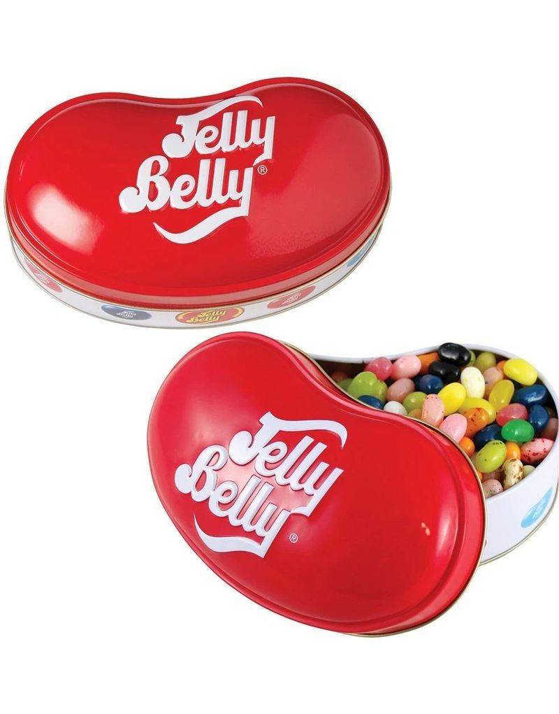 Jelly Belly Lille Gaveæske i Blikæske med 50 Forskellige Slags Smage ...