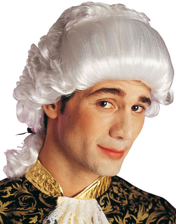 Lord Charm - Hvit Parykk og andre Karneval & Party Parykker