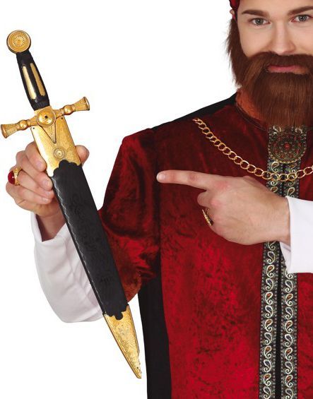 Sølvfarvet Sværd med Skede 52 cm - Sværd - Våben & Håndjern - Tilbehør ...