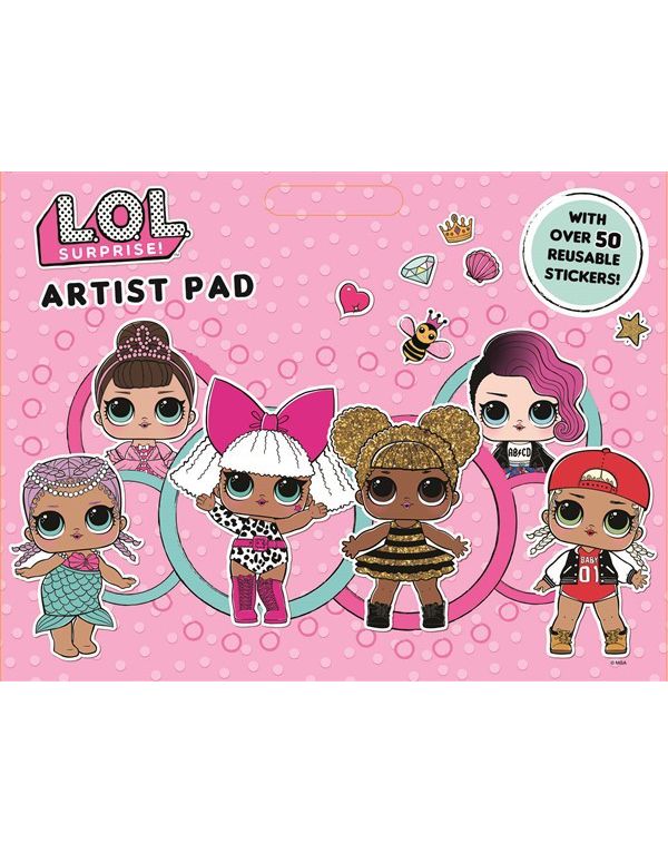 Stor Tegnebog med Farveblyanter - LOL Surprise - LOL Surprise - Udvalgt ...